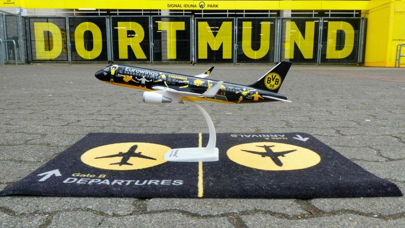 For BVB fans: The BVB Fan Airbus as an airplane model