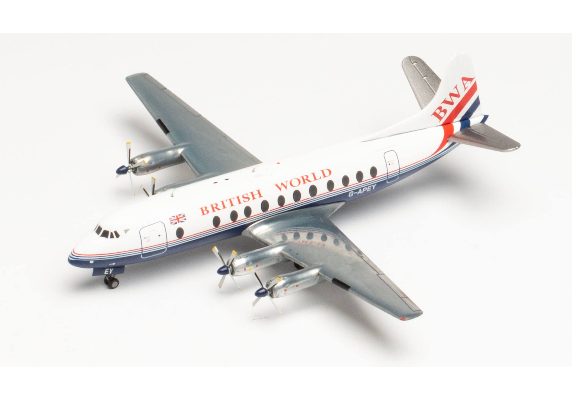 Herpa British World Airlines Vickers Viscount 800 - 25th anniversary ...
